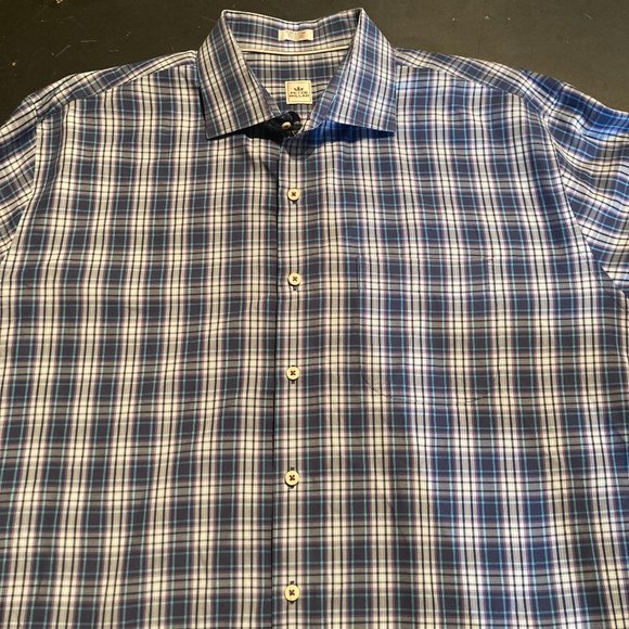 Peter Millar | Shirts | Peter Millar Mens Long Sleeve Shirt Extra Large Xl Tall Blue White ...